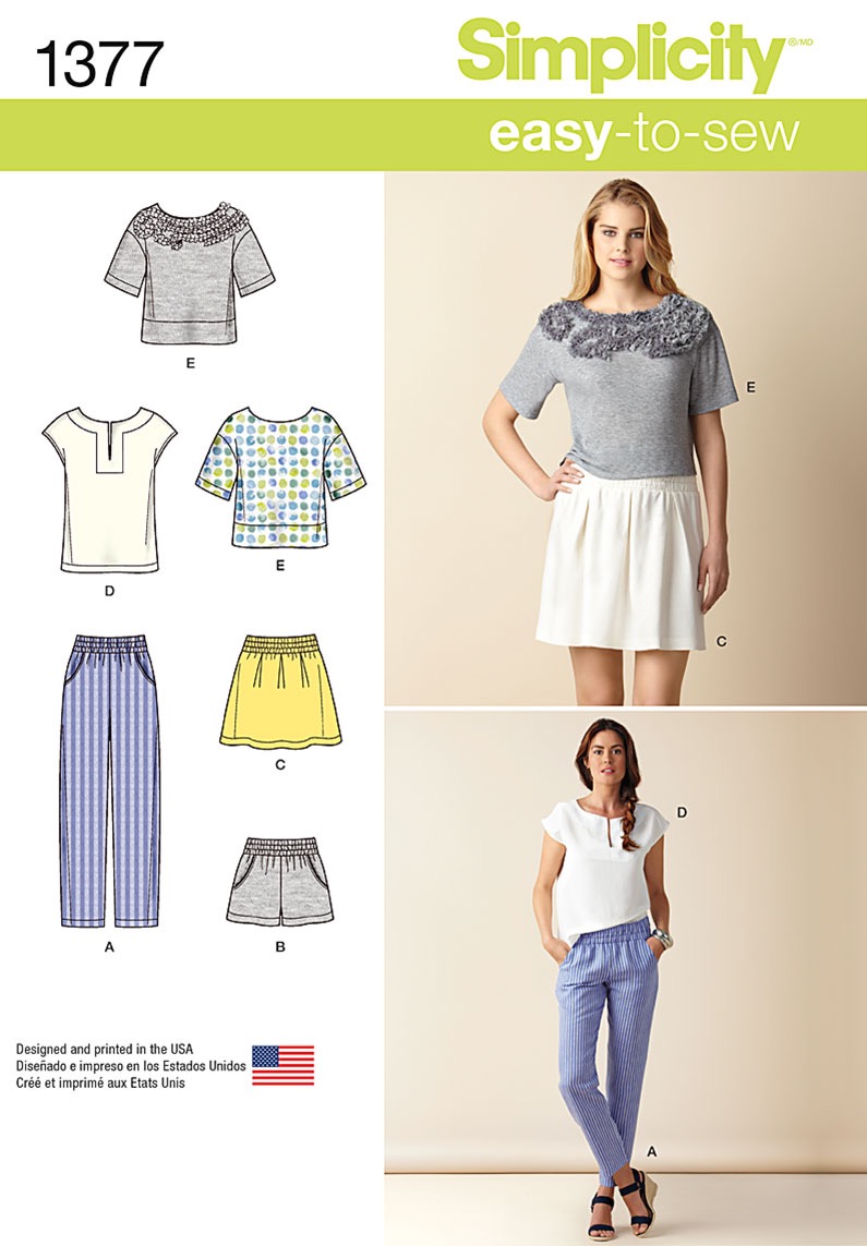 Stash Buster: Simplicity 1377 – Elle Gee Makes