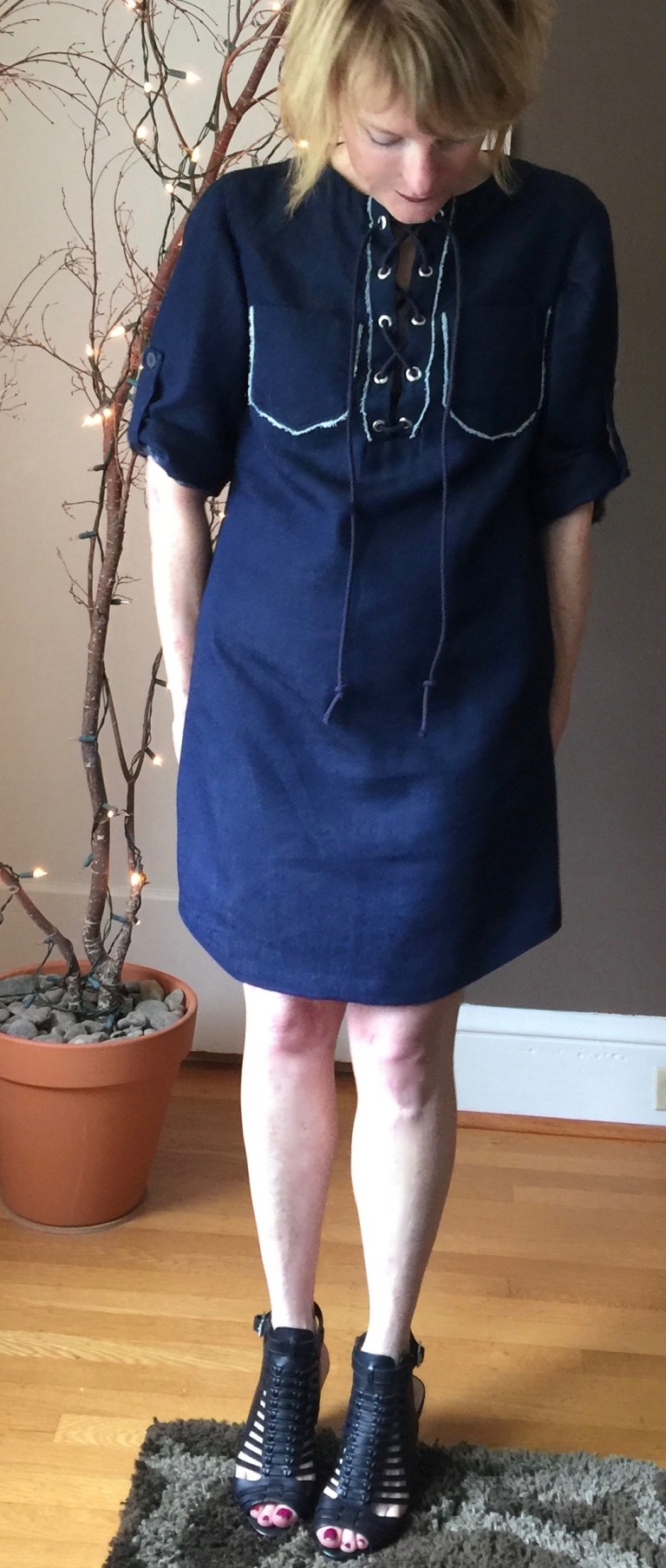 Sew the look: A lace-up shift dress – Elle Gee Makes