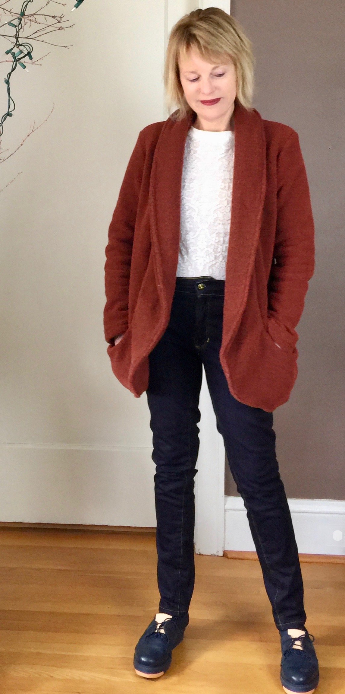 A Quick Cozy Jacket and Ginger Jeans – Elle Gee Makes