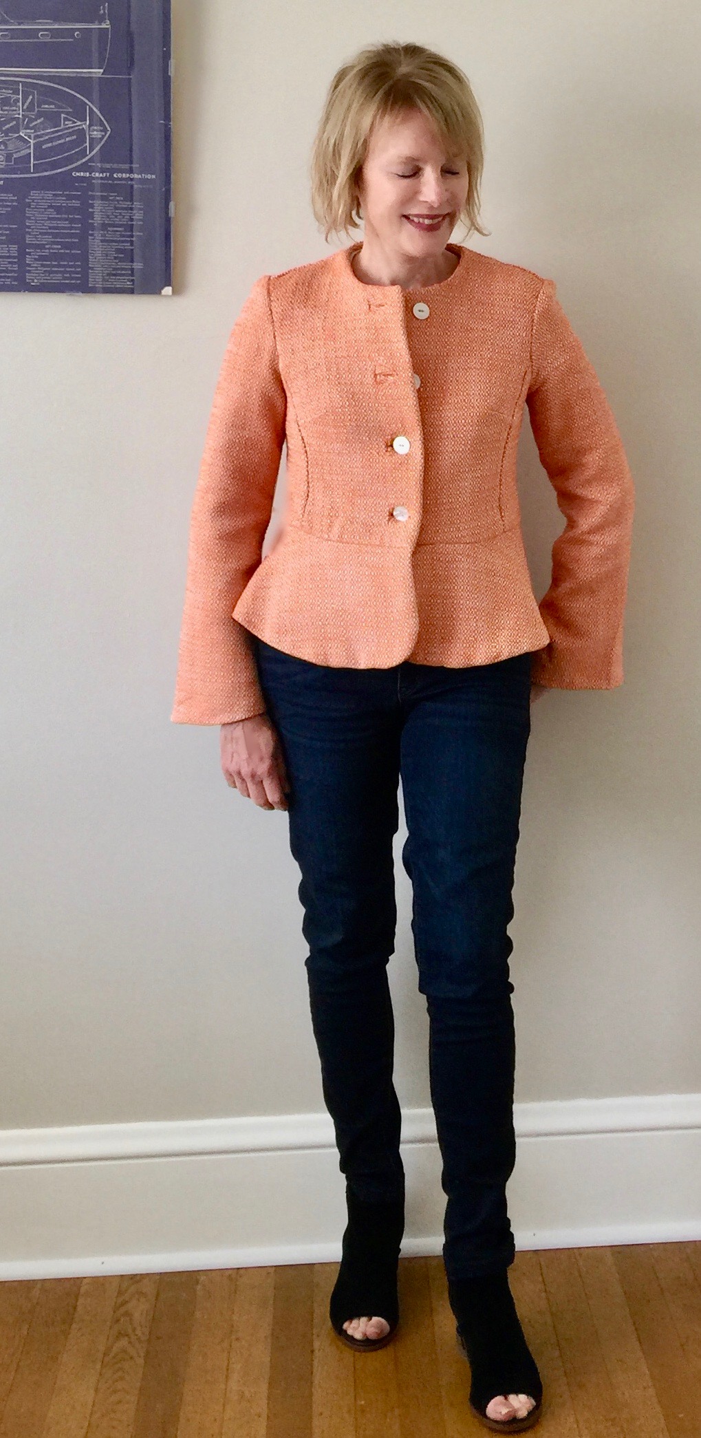 A Spring Jacket with Triangle Bound Buttonholes – Elle Gee Makes