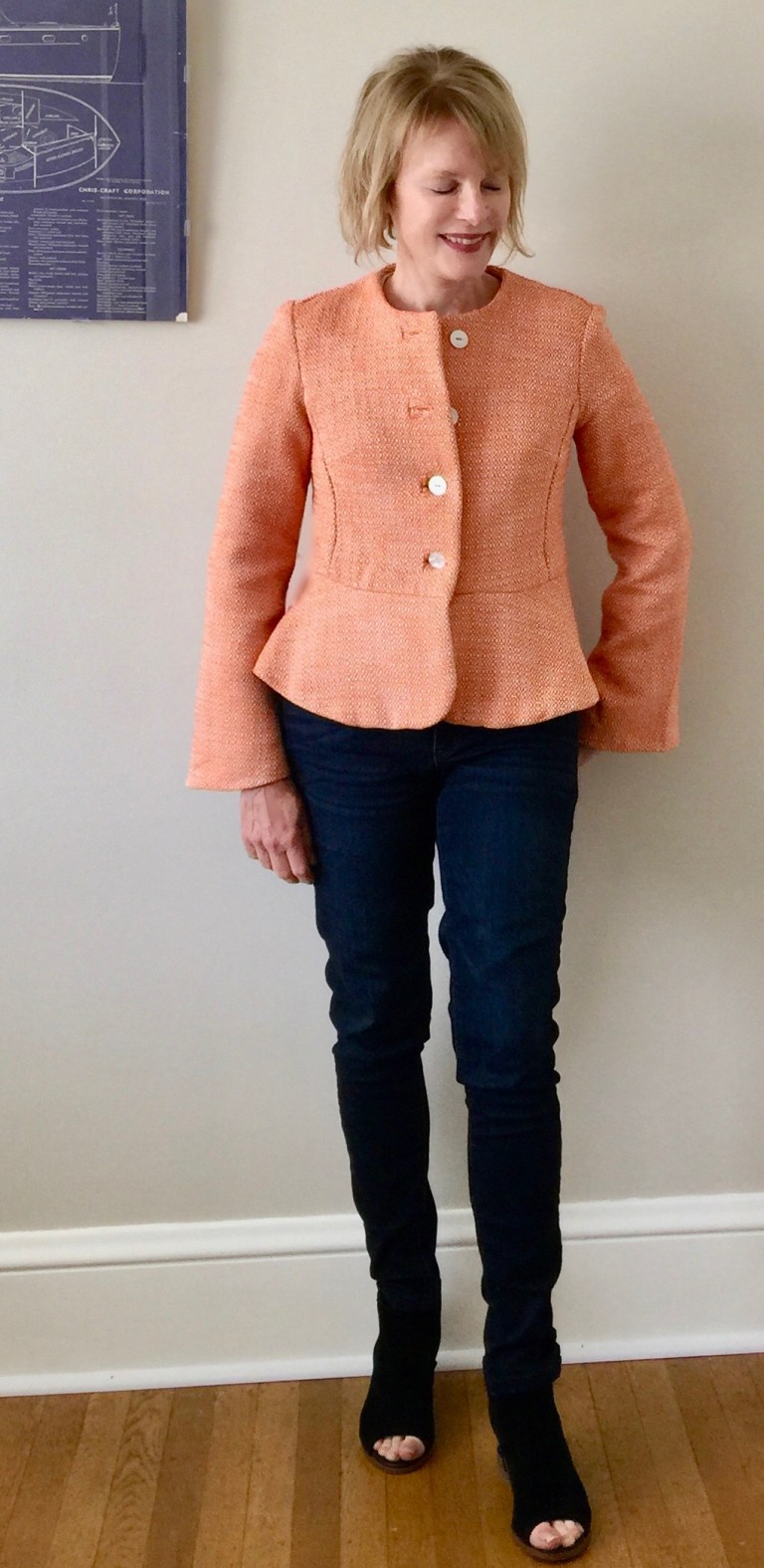 A Spring Jacket with Triangle Bound Buttonholes – Elle Gee Makes