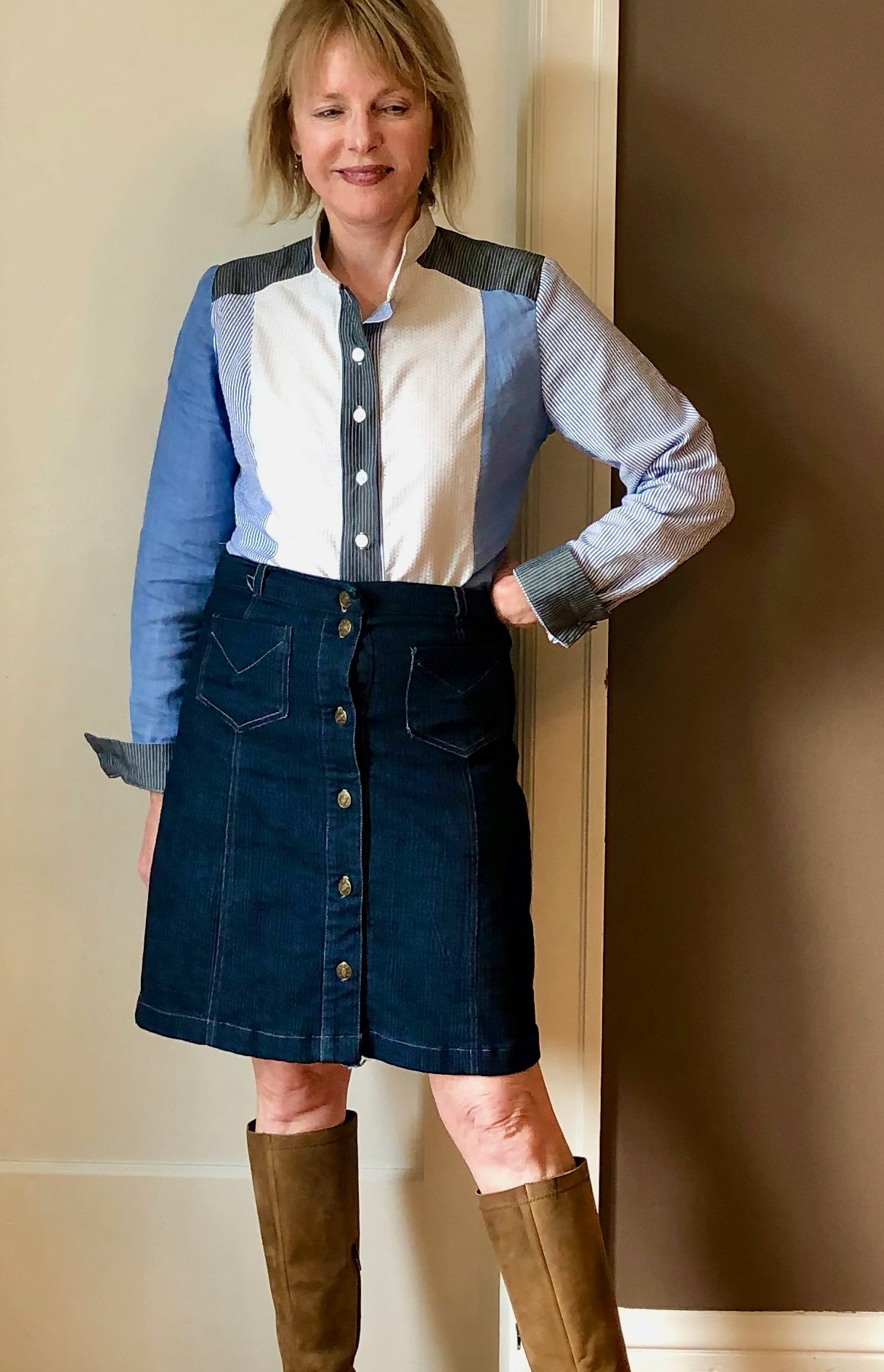 Sewing a Patchwork Shirt from Remnants – Elle Gee Makes